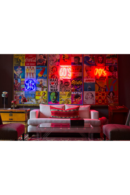 50s Icons Neon Wall Art | Andrew Martin The Fifties, 48" X 72 ...