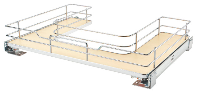 Solid Surface U-Shape Pull Out Organizer for Sink Base Cabinet, 29.5 ...