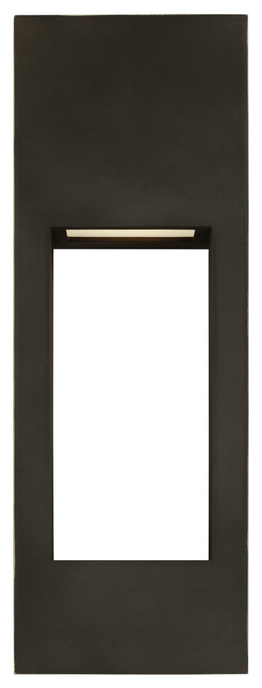 Testa Medium LED Outdoor Wall Lantern, Antique Bronze - Transitional ...