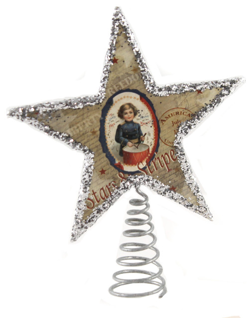 Patriotic Patriotic Star Tree Topper Paper Stars & Stripes Tf9103 ...