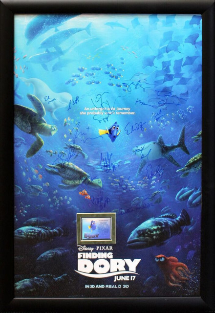 Finding Dory Signed Movie Poster Custom Frame Beach Style Prints