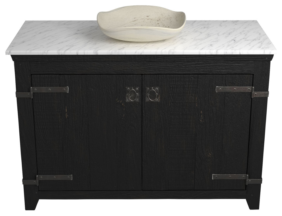 Native Trails VNB-VNT-MG1515-BCC-1 48" Americana Vanity with Carrara ...