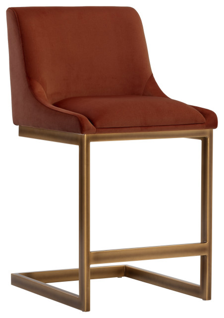 Holly Counter Stool Meg Rust - Contemporary - Bar Stools And Counter ...
