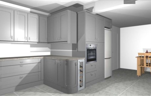 Awkward kitchen shape - Help!