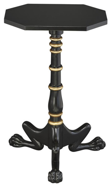 Design Toscano Hounds Leg Mahogany Petite Tripod Table - Eclectic ...