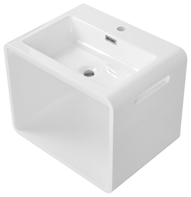 24" Streamline K-1952-24 Solid Surface Resin Wall Hung Basin ...