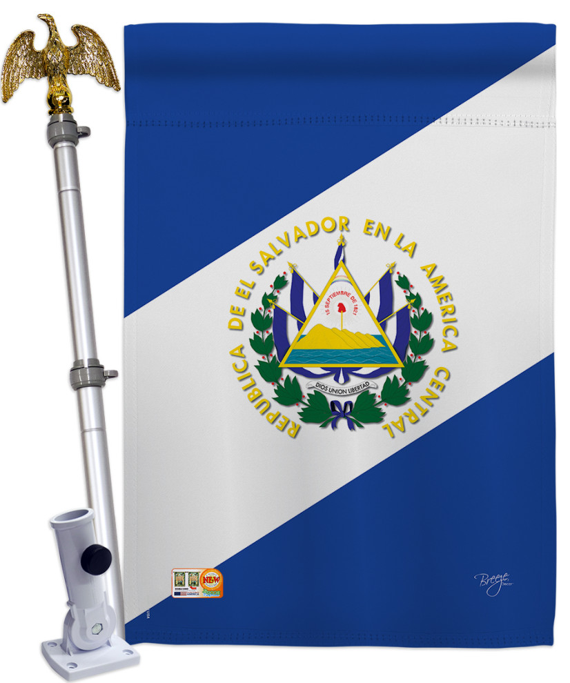 El Salvador Flags Of The World Nationality House Flag Set Modern