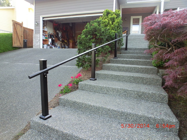 Contractor Deck Railing Aluminum 3x3 Post Base Cover, H Black, Low ...