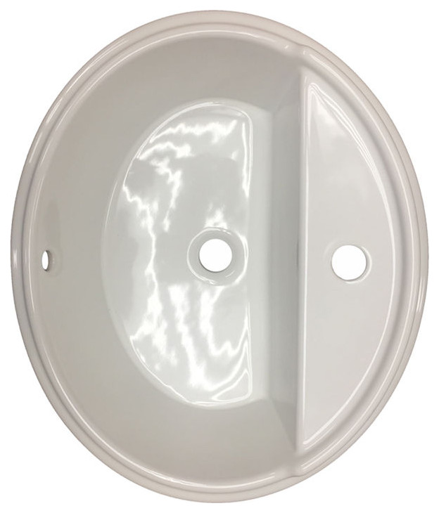 KOHLER Tresham Drop-In Bathroom Sink, Rectangular, Raised Rim, Single ...