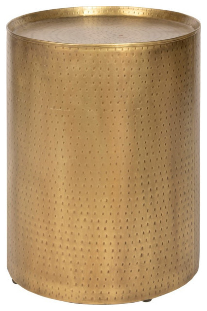 Carson End Table, Gold - Contemporary - Side Tables And End Tables - by ...