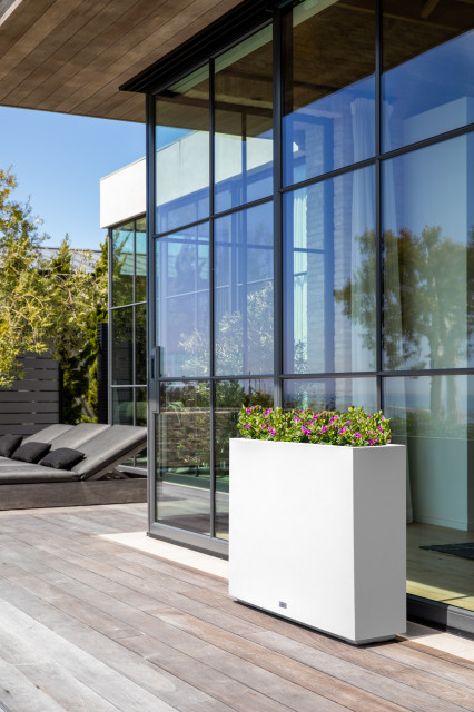 Veradek Block Series Span Planter, Medium - Transitional - Outdoor Pots ...