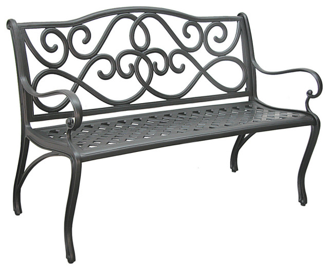 4' Scroll Bench - Mediterranean - Outdoor Benches - by Innova Hearth ...