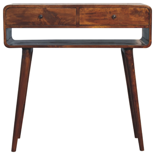 Sonata Chestnut Console Table - Midcentury - Console Tables - by ...