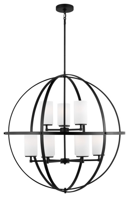 Alturas Nine Light Chandelier in Midnight Black - Contemporary ...