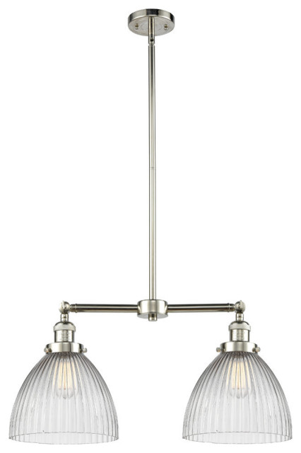 Innovations 2-LT LED Seneca Falls 22" Chandelier - Polished Nickel ...