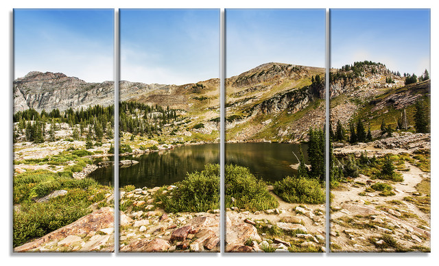 "Secret Lake at Albion Basin" Canvas Print, 48"x28" - Contemporary ...