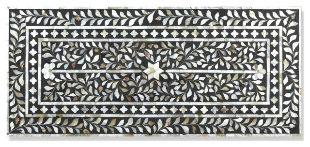 36" Black Manufactured Wood Three Drawer Chest - Mediterranean - Accent ...