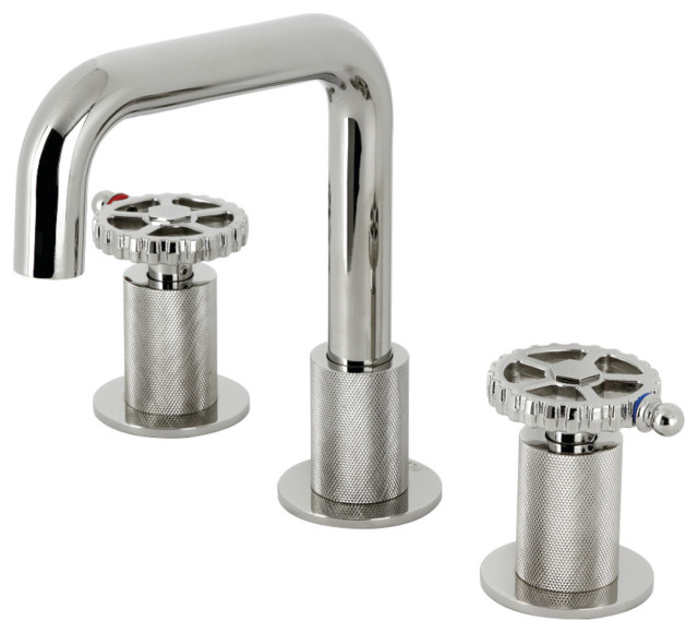 Kingston Brass KS141XCG-P Widespread Bathroom Faucet with Push Pop-Up ...