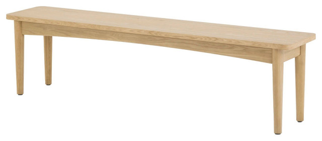 Lumina Oak Bench, Natural - Midcentury - Dining Benches - by LH Home ...