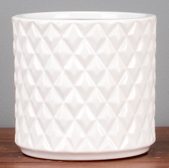 Porcelain Planter, Off White - Contemporary - Indoor Pots And Planters ...