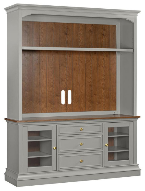 Hudson Gray Entertainment Center for TVs up to 70 - Contemporary ...