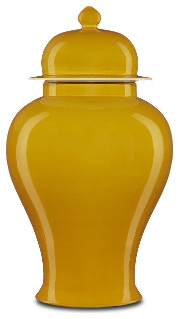 Imperial Yellow Temple Jar - Asian - Decorative Jars And Urns - by The ...