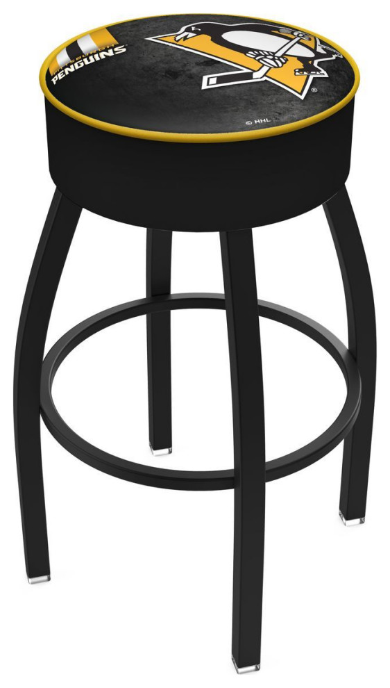 Holland L8B1 03 Pittsburgh Penguins 30" Swivel Bar Stool - Black ...