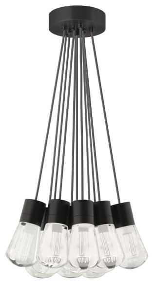 Alva 3000K LED 4" Pendant Light in Black and Gray - Contemporary ...