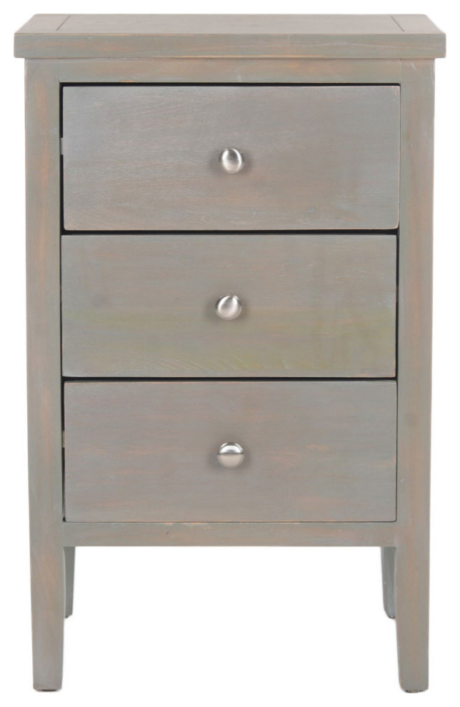 Osof End Table With Storage Drawers, Ash Gray - Farmhouse - Side Tables ...