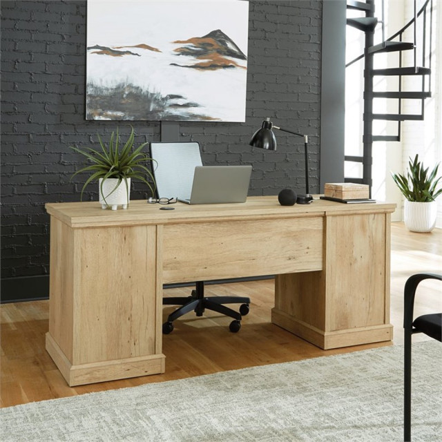 Home Square 2-Piece Set with Space Credenza Desk & Utility Stand ...