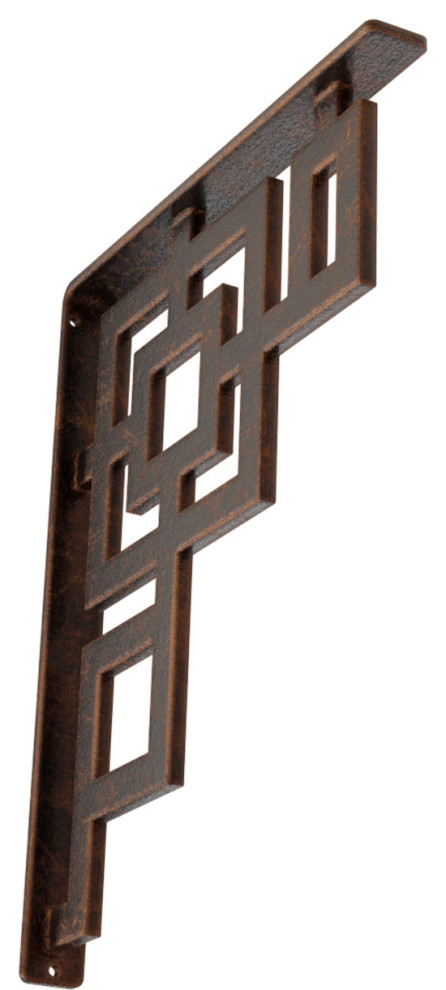 Eris Wrought Iron Bracket, 1 1/2"Wx12"Dx15"H - Craftsman - Brackets ...