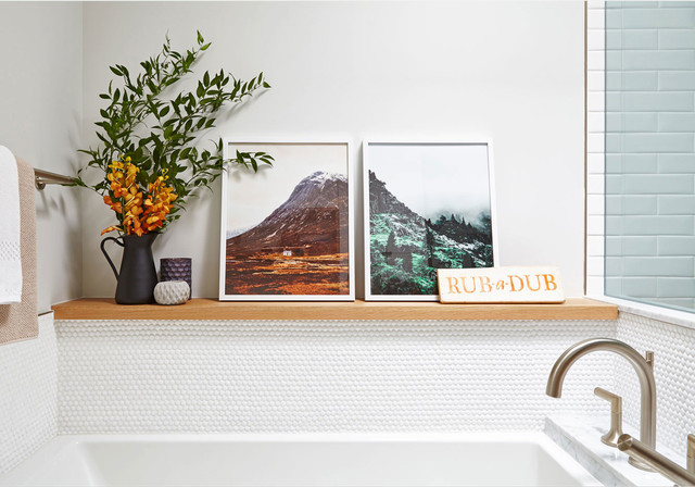 Room of the Day: Clean Style in an 80-Square-Foot Master Bath