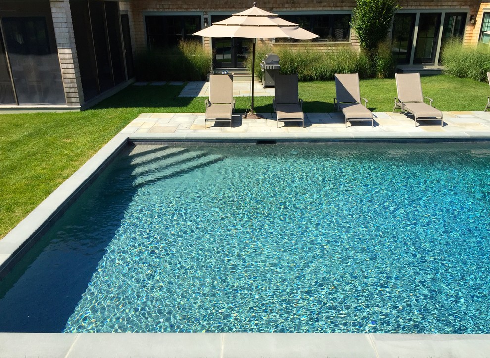 French Grey Pebble Sheen w/ 6" Rodio Tile - Boston - by Atlantic Pool ...