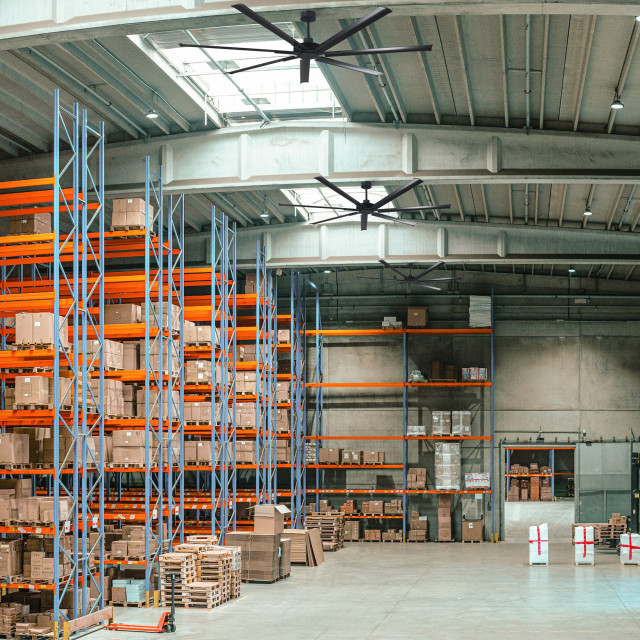 Parrot Uncle 100 in. Black Industrial Large Commercial Ceiling Fan with ...