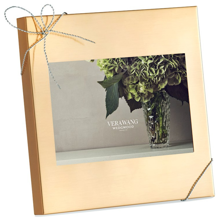 Vera Wang Wedgwood Love Knots Gold 4x6 Frame - Contemporary - Picture ...