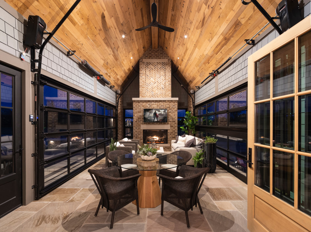 Shingle Style Lodge - Traditional - Porch - Minneapolis - by James ...