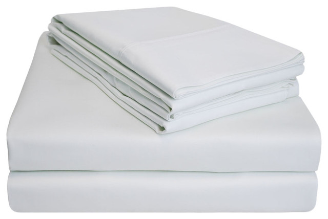 Premium 900 Thread Count Cotton Sheet Set, Queen - Traditional - Sheet ...