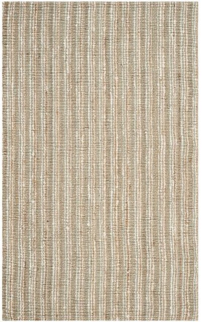 Natural Fiber Nf447S Rug, Sage/Natural, 2'6" x 8'0" - Beach Style ...