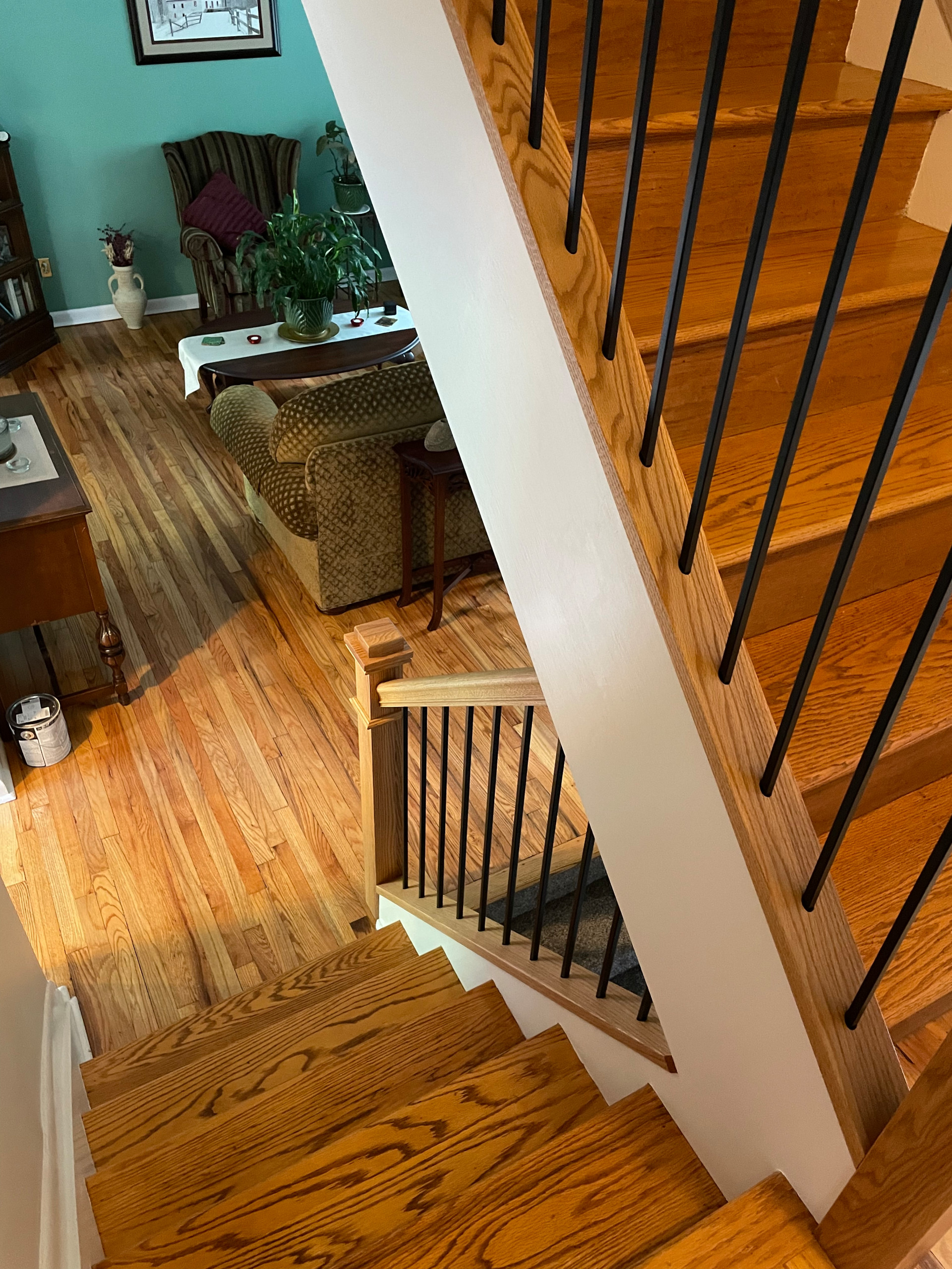 Custom staircase railings