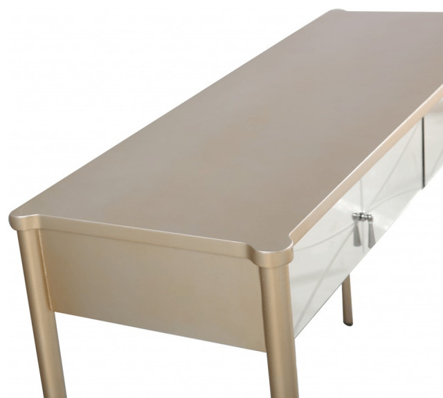Champagne Finish Console Table - Contemporary - Console Tables - by ...