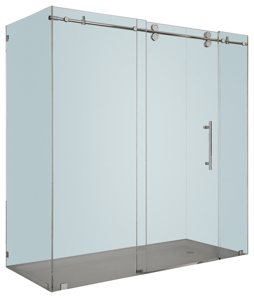 Aston Langham Frameless Sliding Shower Enclosure, 72x35x75" - Contemporary - Shower Doors - by ...