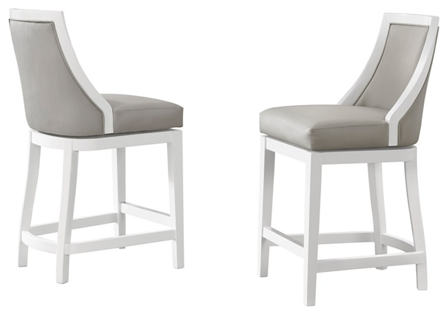 Ellie Bar Stool With Back, Set of 2 - Transitional - Bar Stools And ...