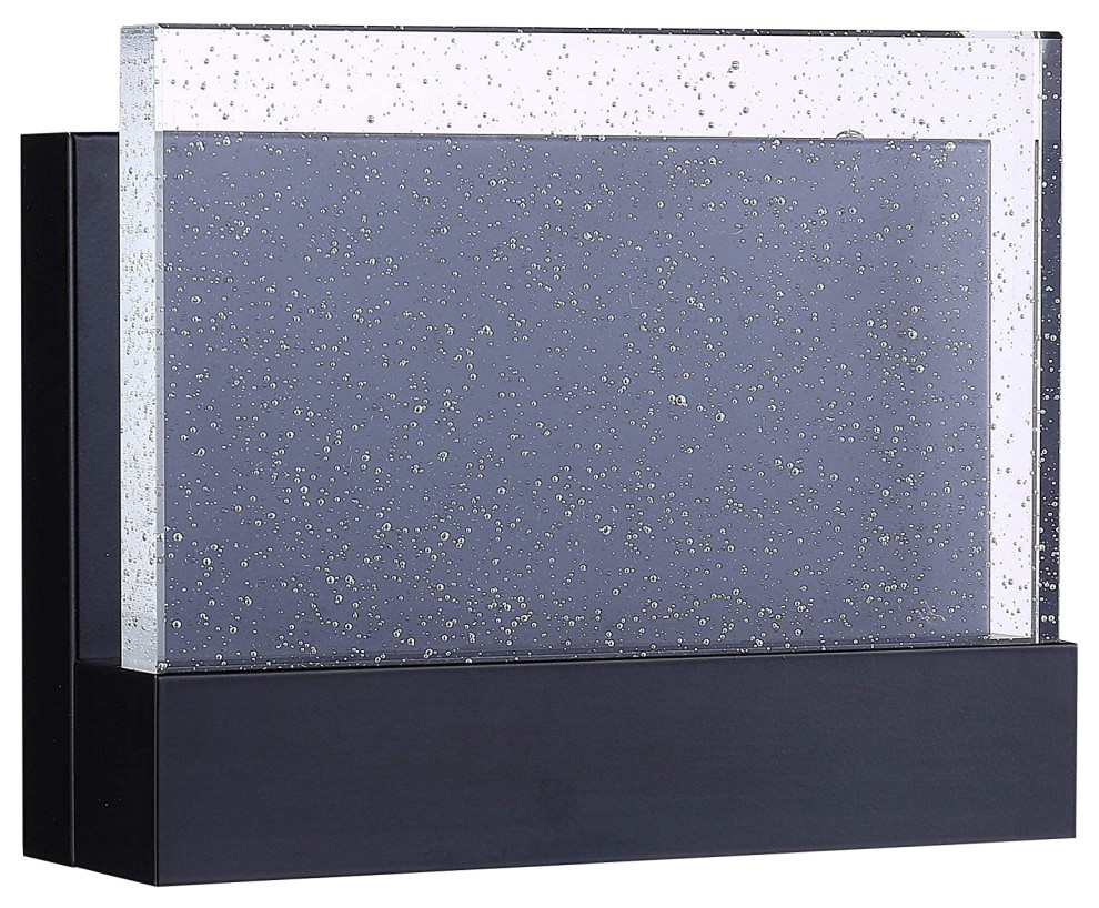 Calabria LED Rectangle Wall Sconce, Matt Black Finish - Contemporary ...