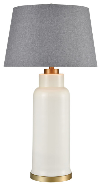 Elk Home D4313 Milk Jug Table Lamp, Solid White Glass - Transitional ...