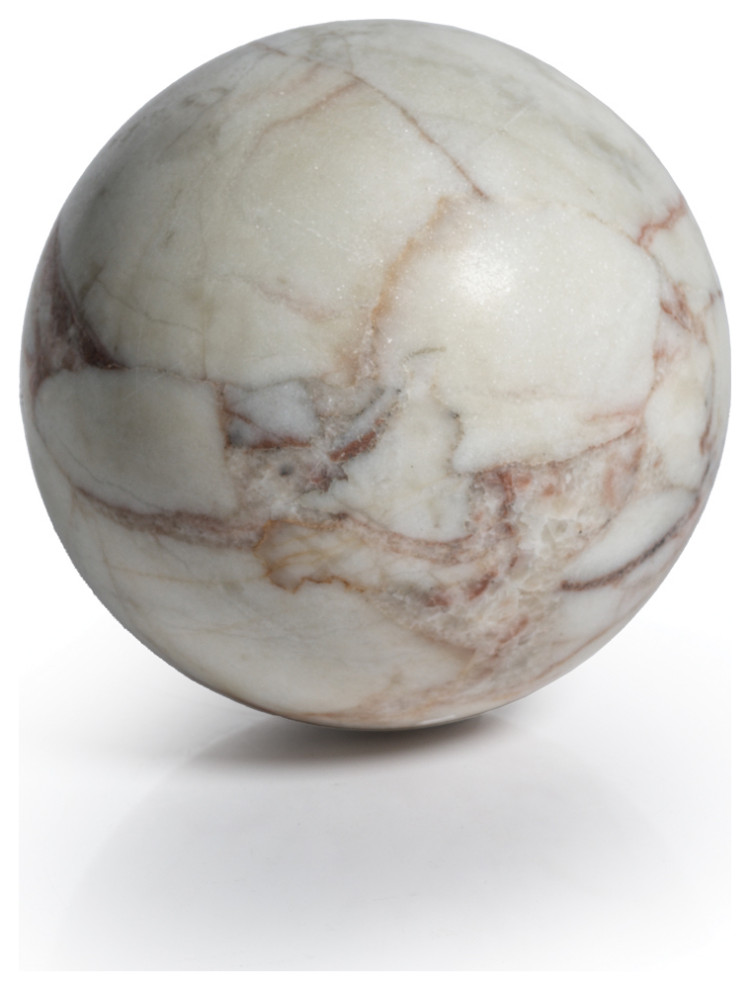 Rezi Matt Marble Fill Ball, Large - Contemporary - Decorative Objects ...