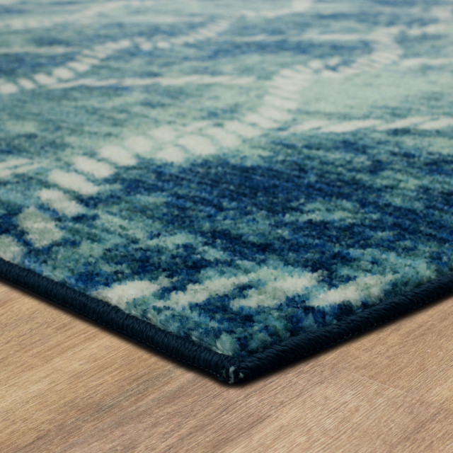 Mohawk Home Diamond Rope Aqua 3' x 5' Area Rug, 5' x 8' - Beach Style ...
