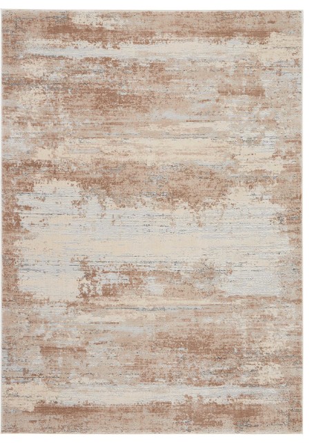 Nourison Rustic Textures Beige Area Rug, 3'11"x 5'11" - Contemporary ...