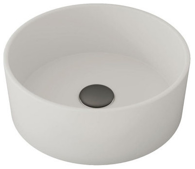 Quare Design Focus Washbasin Single Sink Round - Modern - Bathroom Sinks - by Flooring Supply ...