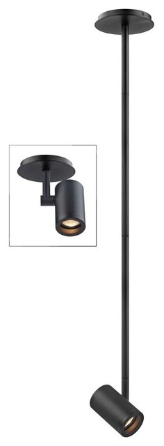 Cylinder Adjustable Monopoint, White, GU10 Base - Contemporary - Spot ...