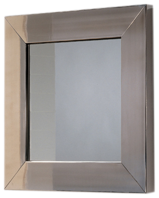 New Generation Square Mirror With Stainless Steel Frame - Contemporary ...